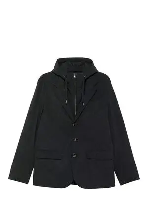 Herno Hooded Blazer Grey