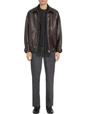 MAISON MARGIELA Pocket-detail Bomber Jacket - Red