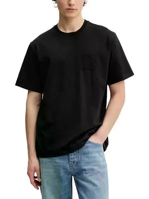 BLUEMARBLE Embroidered Logo T-shirt - Black