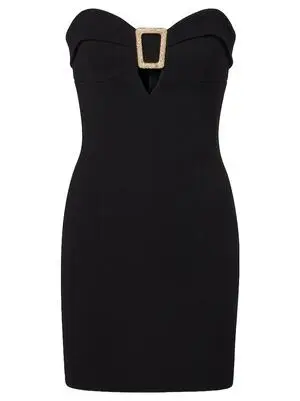 Rebecca Vallance Strapless Mini Dress With Gold Hardware - Black