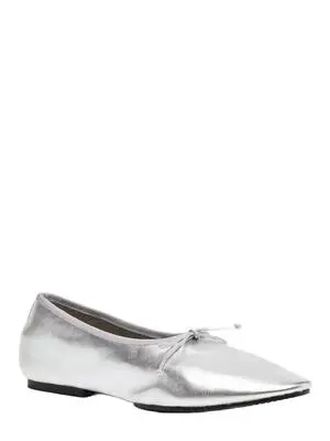 ABOUT ARIANNE Glove Ballerina Flats - Silver