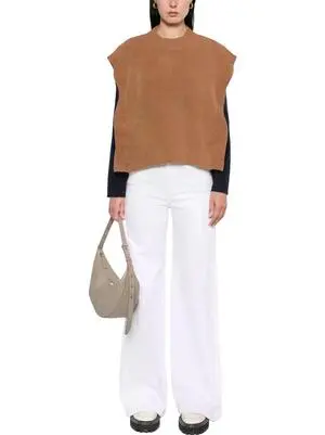 A.p.c. Wool Vest With Side Ties - Brown