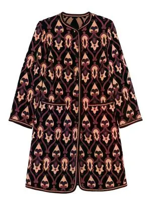 Etro Paisley Pattern Reversible Coat - Blue