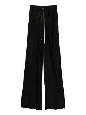 Rick Owens Drawstring Flared Trousers - Black
