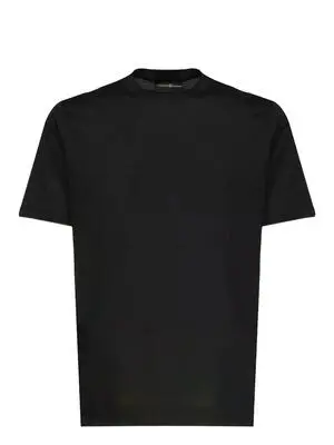 GIULIANO GALIANO Crew-neck Short-sleeve T-shirt - Black