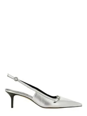 AeydĒ Saba Slingback Pumps - Silver