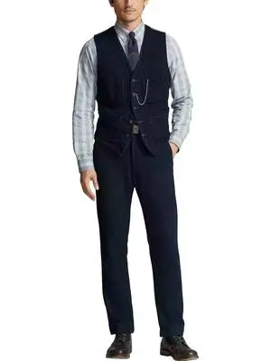 Ralph Lauren Denim Panel Waistcoat - Blue