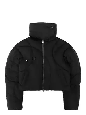 HELIOT EMIL Connective Padded Funnel Neck Jacket - Black