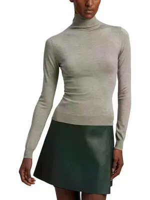 RALPH LAUREN Ralph Lauren Collection Silk High Neck Long Sleeve Top
