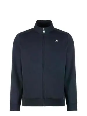 K-WAY Full-zip Logo-patch Sweatshirt - Blue