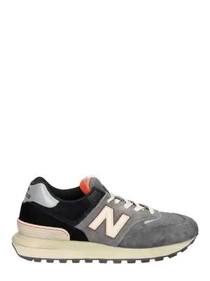 NEW BALANCE 574 Panelled Lace-up Sneakers - Grey