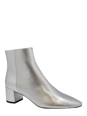 Saint Laurent Loulou Ankle Boots - Silver