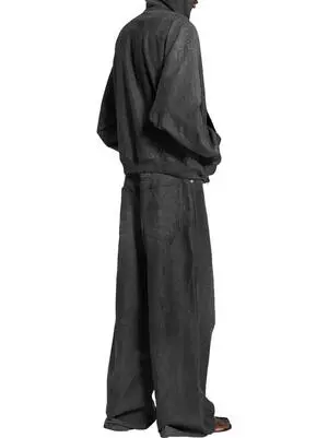 Balenciaga Baggy Trompe L'oeil Jeans - Grey