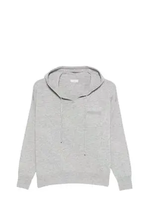 Peserico Embellished Detail Hoodie - Grey