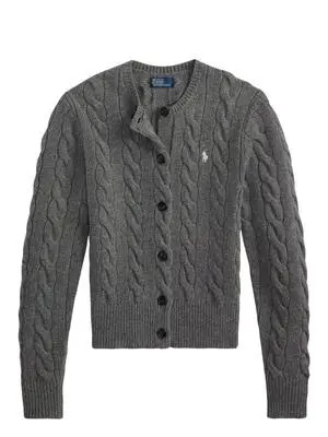Polo Ralph Lauren Cable Knit Cardigan - Grey