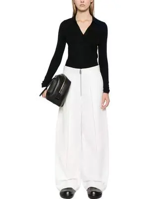 Eric Bompard Knitted Polo Top - Black