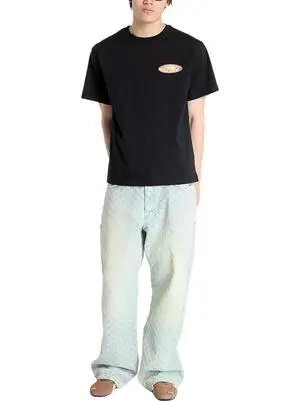 AWAKE NY Oval-logo T-shirt - Black