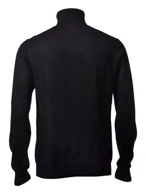 GRAN SASSO Wool Turtleneck Sweater - Black