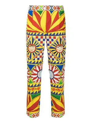 DOLCE & GABBANA Dolce & Gabbana Printed Cotton Trousers