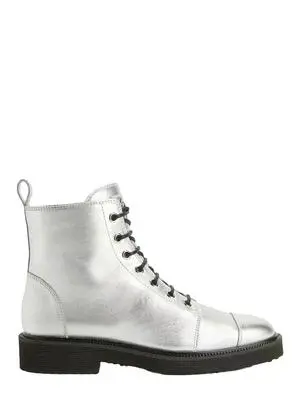 GIUSEPPE ZANOTTI Giuseppe Zanotti Thora Lace-Up Ankle Boots Silver