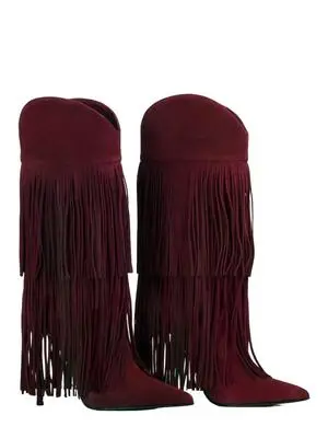 LE SILLA Le Silla 120mm Layered Fringe Boots