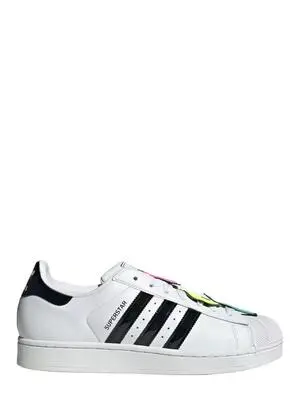 Adidas Superstar Ii Jeremy Scott Lace-up Perforated Sneakers - White