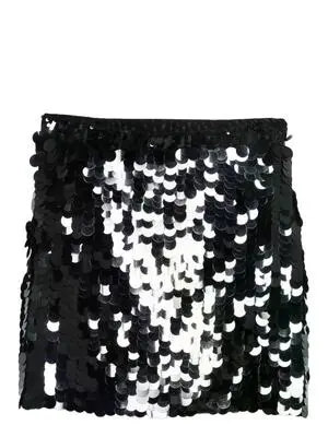 P.a.r.o.s.h P.A.R.O.S.H. Black Sequin Mini Skirt Black
