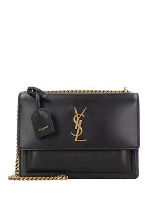 Saint Laurent Sunset Shoulder Bag - Black