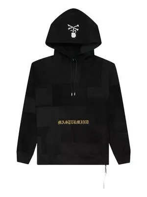 MASTERMIND WORLD Skull-patch Panelled Hoodie - Black