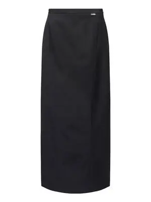 MAISON MARGIELA Panelled Midi Skirt - Black