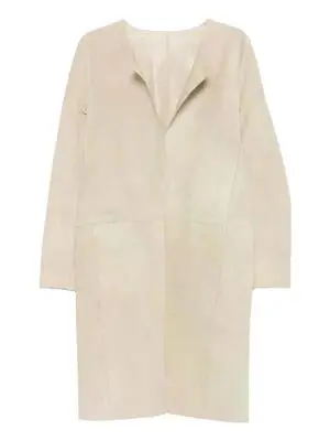 TOTEME Suede Coat - Neutrals