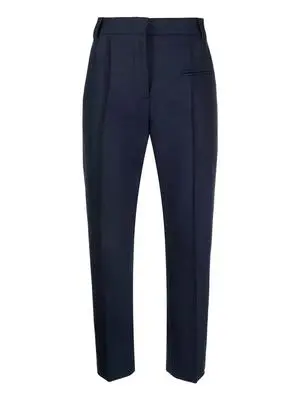 Fabiana Filippi High-waisted Cropped Trousers - Blue