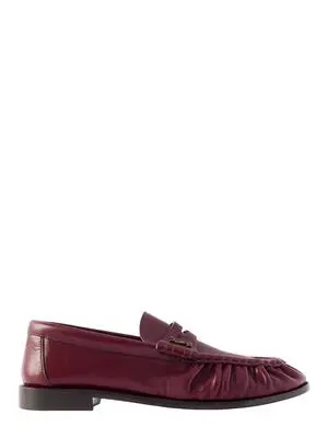 Saint Laurent Le Loafer" Leather Loafers - Red