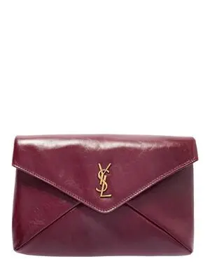 Saint Laurent Cassandre Large Clutch - Red