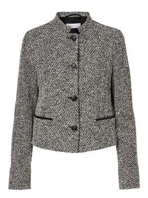 Max Mara Donald Chevron Jacket - Grey