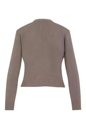 Fabiana Filippi Ribbed Button Cardigan - Neutrals