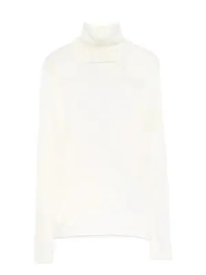 P.a.r.o.s.h Cut-out Wool Roll Neck Sweater - Neutrals