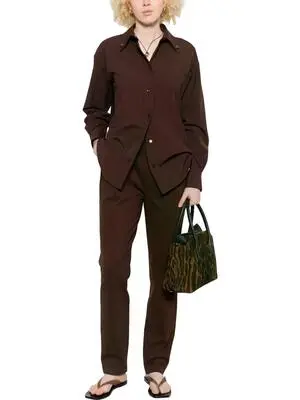 Fabiana Filippi Fabiana Filippi Pleated Drawstring Trousers Brown