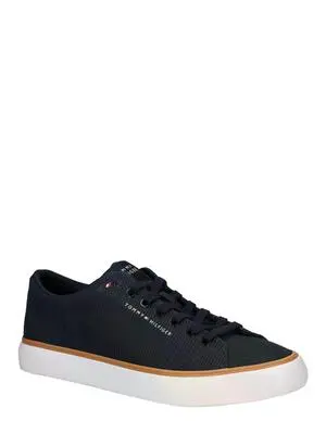 Tommy Hilfiger Textured Lace-up Sneakers - Blue