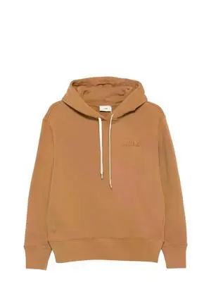 AUTRY Logo Embroidered Hoodie - Brown