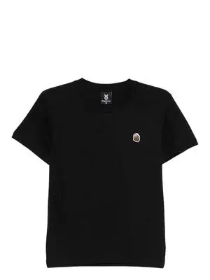 FINGERCROXX Logo-embroidered T-shirt - Black