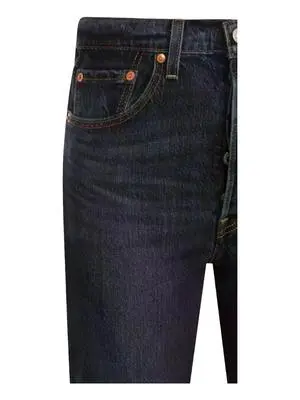 LEVI'S Ribcage Button-fly Straight Leg Jeans - Blue