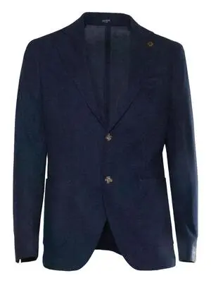 BRERA Two-button Knitted Jacket - Blue