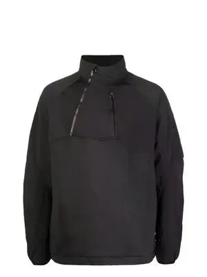 MAHARISHI Diagonal-zip Panelled Sweatshirt - Black