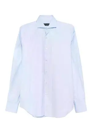 DELL'OGLIO Cotton Shirt Blue