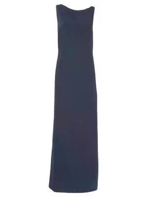 P.a.r.o.s.h Sleeveless Maxi Dress With Open Back - Blue