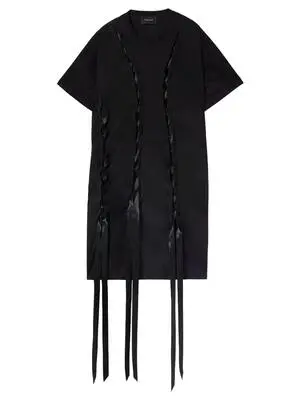 Simone Rocha Ribbon Detail T-shirt Dress - Black