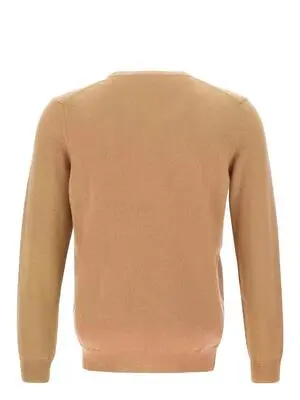 KANGRA Ribbed Crew-neck Wool Sweater - Neutrals