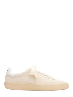 GENERAL SCALE. General Scale Francis Past Lace Up Canvas Sneakers - White