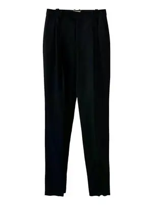 Saint Laurent Pleated Front Trousers - Black